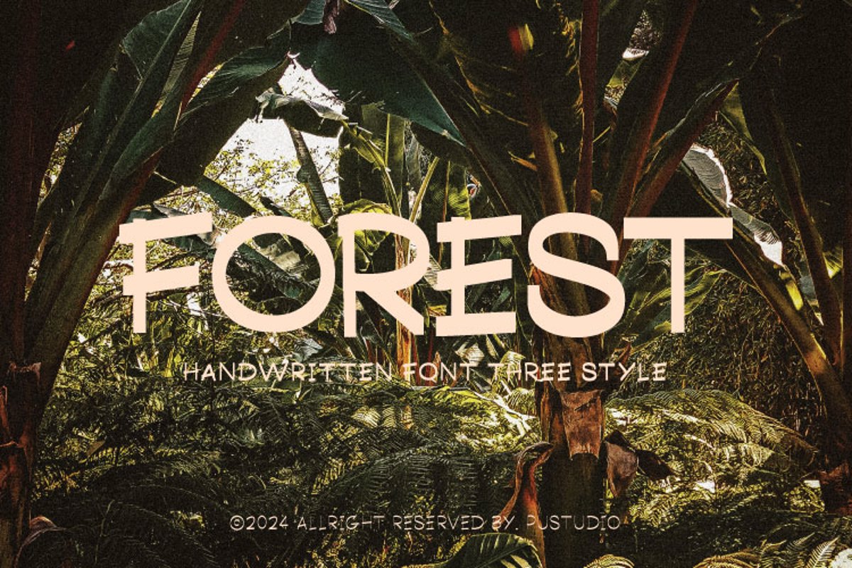Forest Family Font | pustudionet | FontSpace