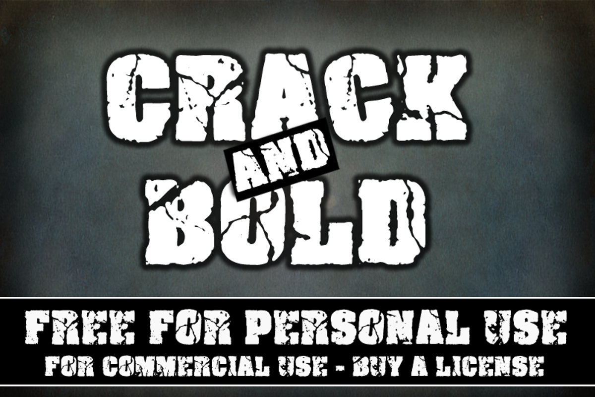 Crack and Bold Font | CloutierFontes | FontSpace