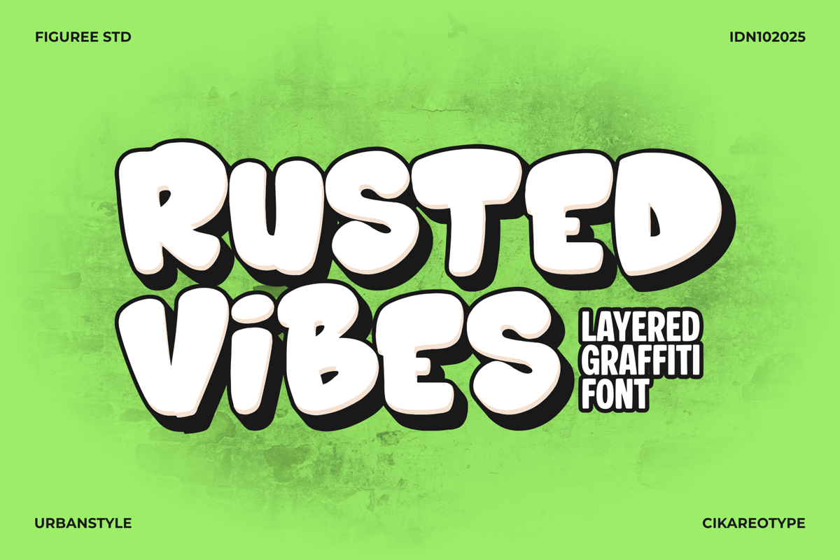 Rusted Vibe Font | figuree | FontSpace