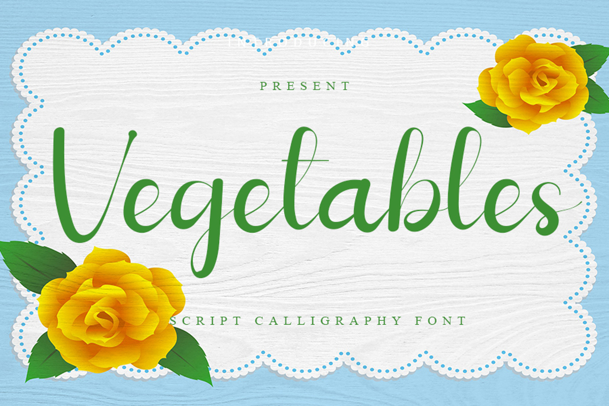 Vegetables Font | FreshTypeINK | FontSpace