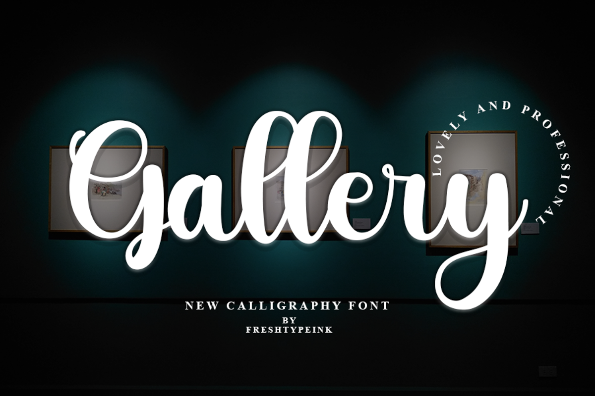 Gallery Font | FreshTypeINK | FontSpace