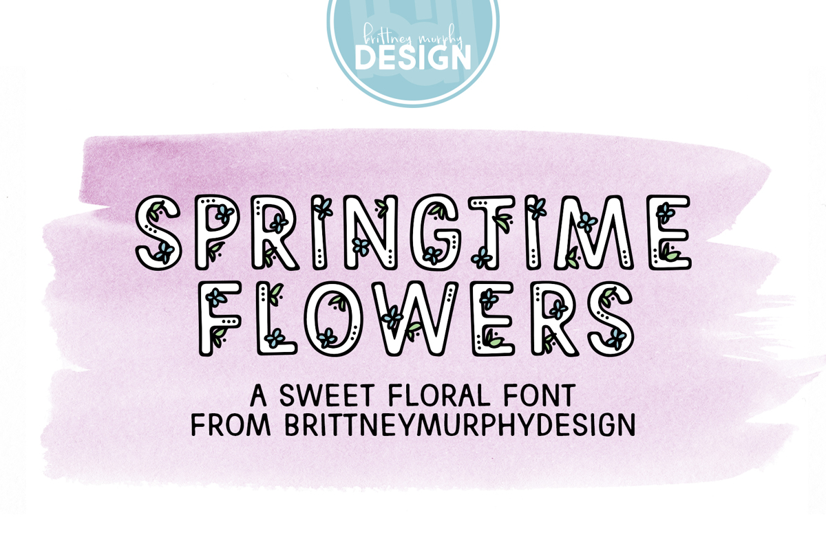Springtime Flowers Font - Free Download