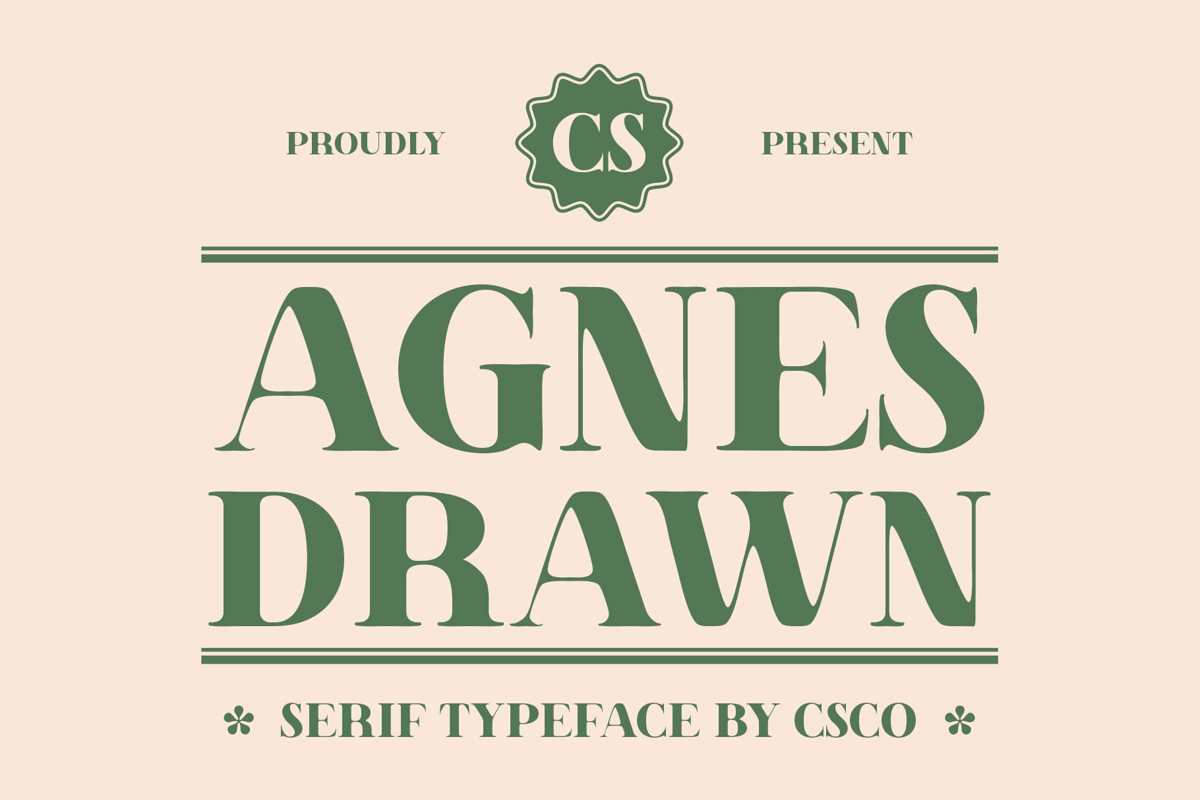 CS Agnes Drawn Font - Free Download