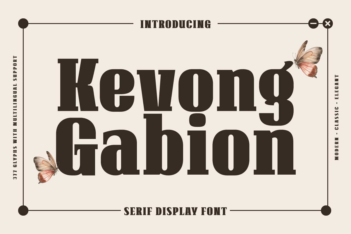Kevong Gabion Font - Free Download