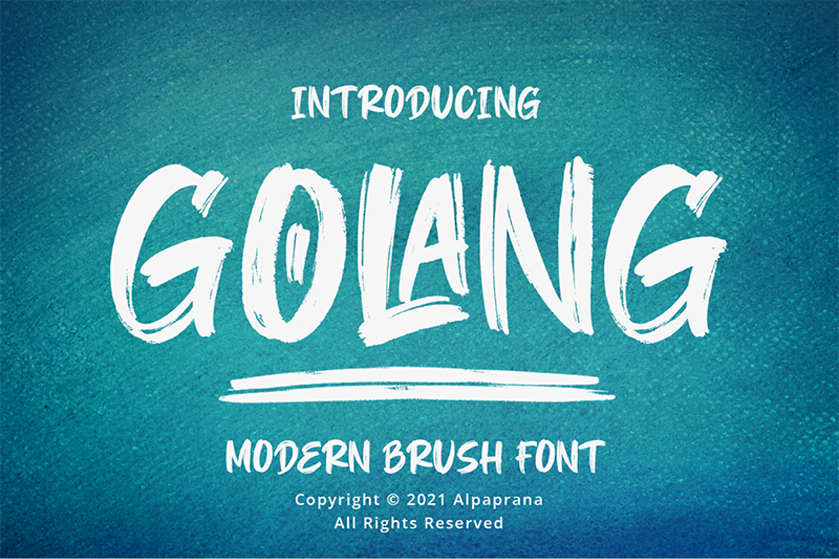 Golang Font | Alpaprana | FontSpace