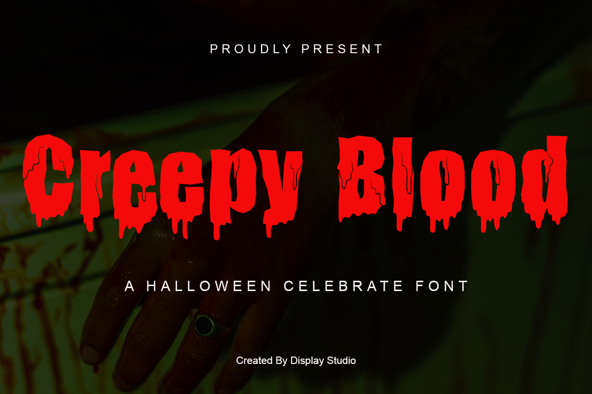 Creepy Blood Font | DisplayStudio_ | FontSpace