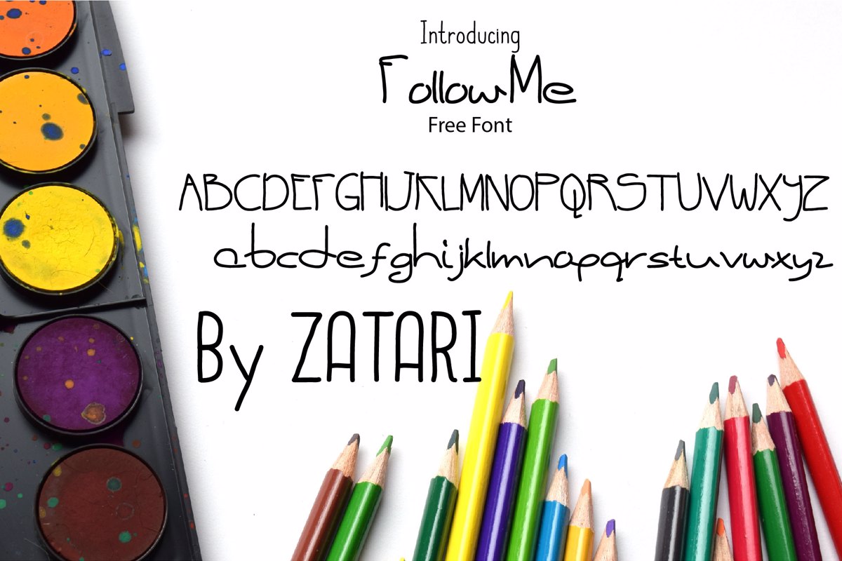 Follow me Font | Zatari | FontSpace