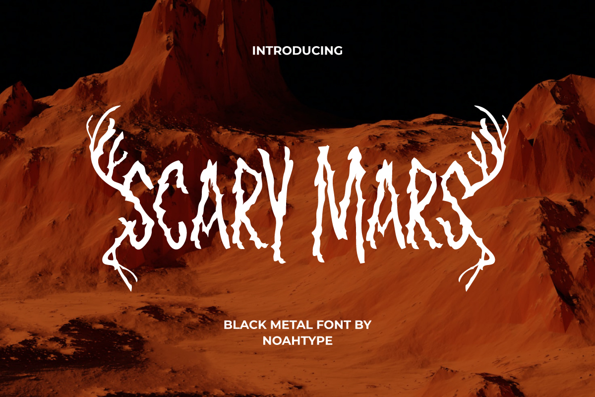 Scary Mars Font | noahtype | FontSpace