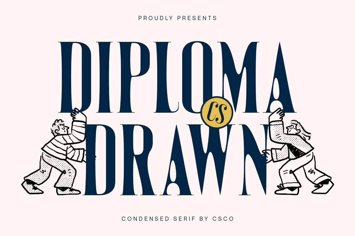 CS Diploma Drawn Font - Free Download