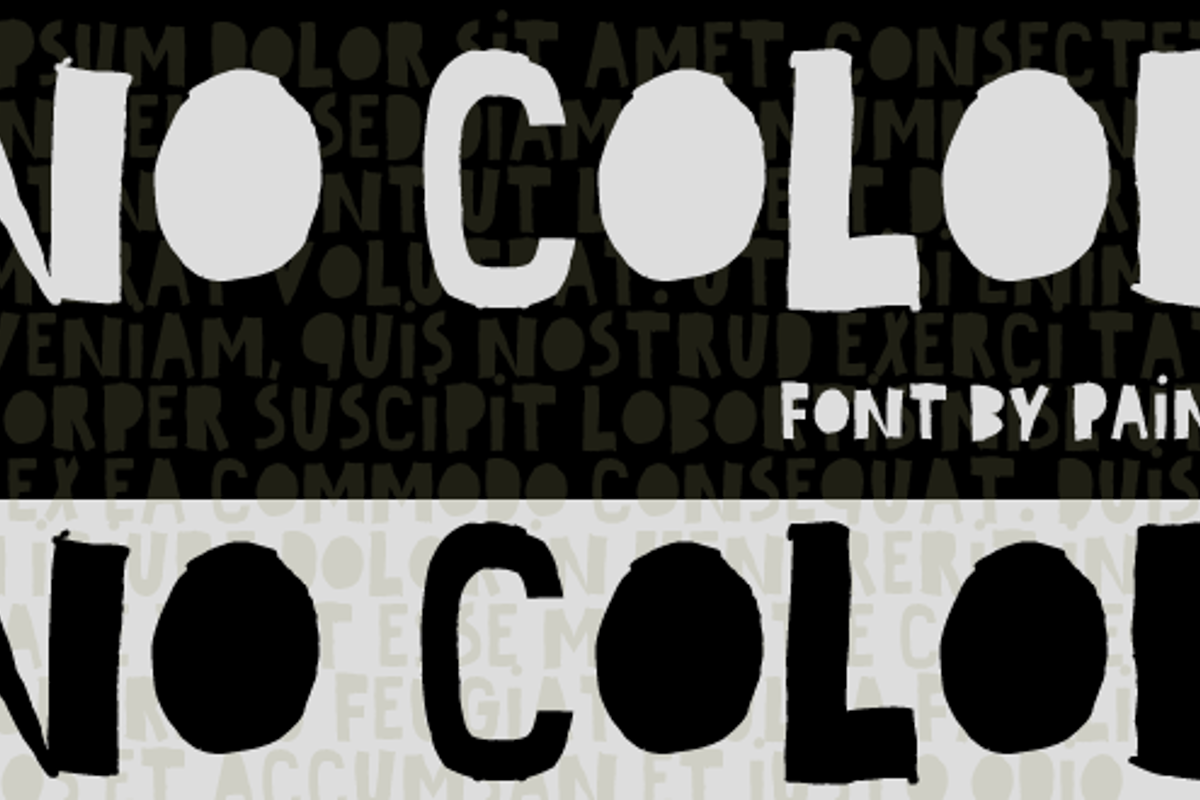 No Color Font - Free Download