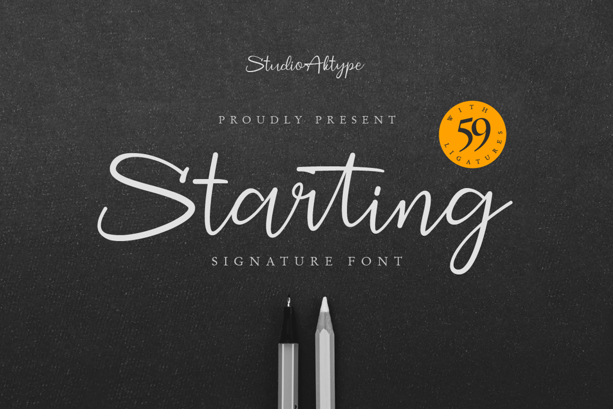 Starting Font | StudioAKTYPE | FontSpace