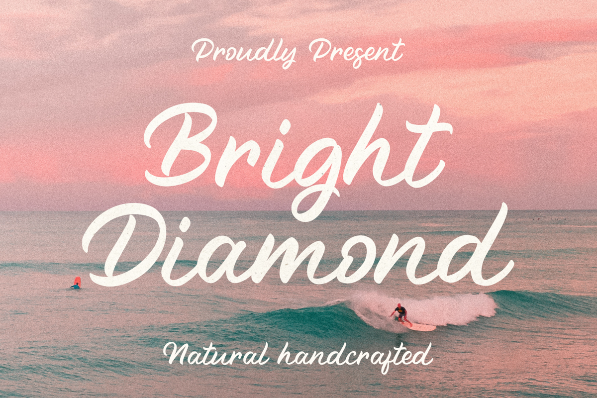 Bright Diamond Script Font | zeenesia studio | FontSpace