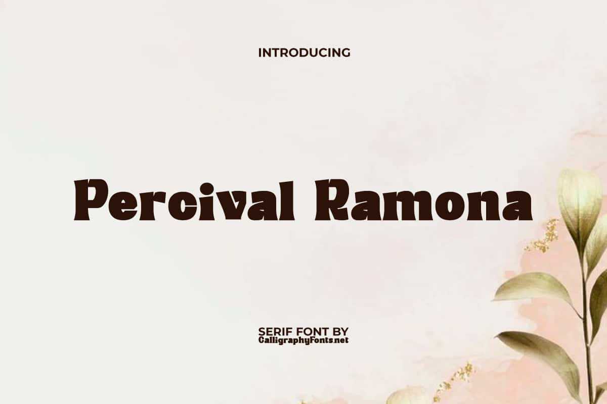 Percival Ramona Font - Free Download