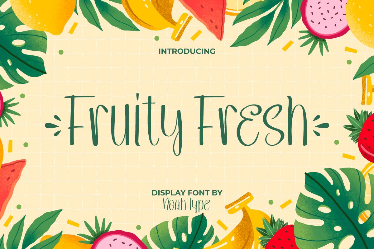 Fruity Fresh Font | noahtype | FontSpace