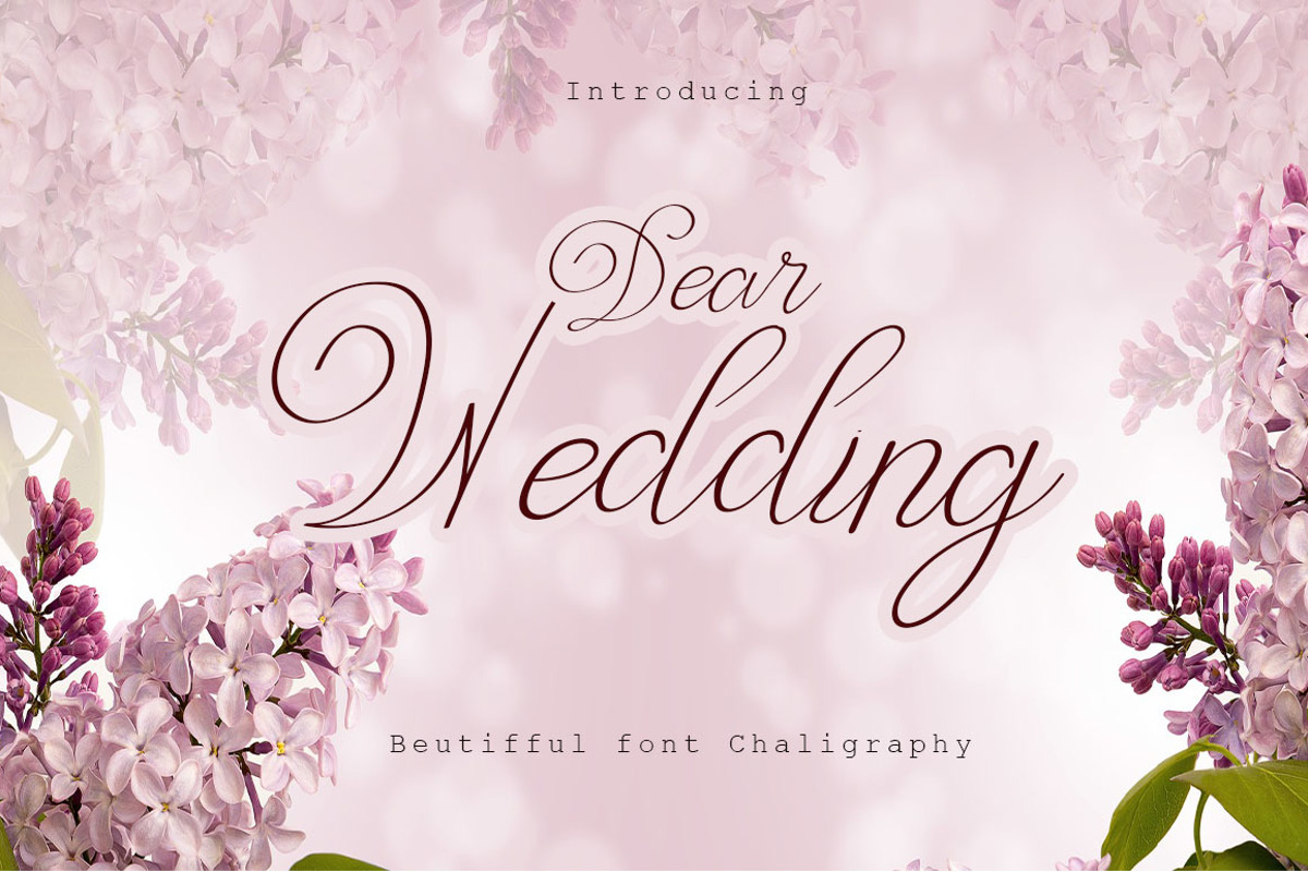 Dear Wedding Font - Free Download