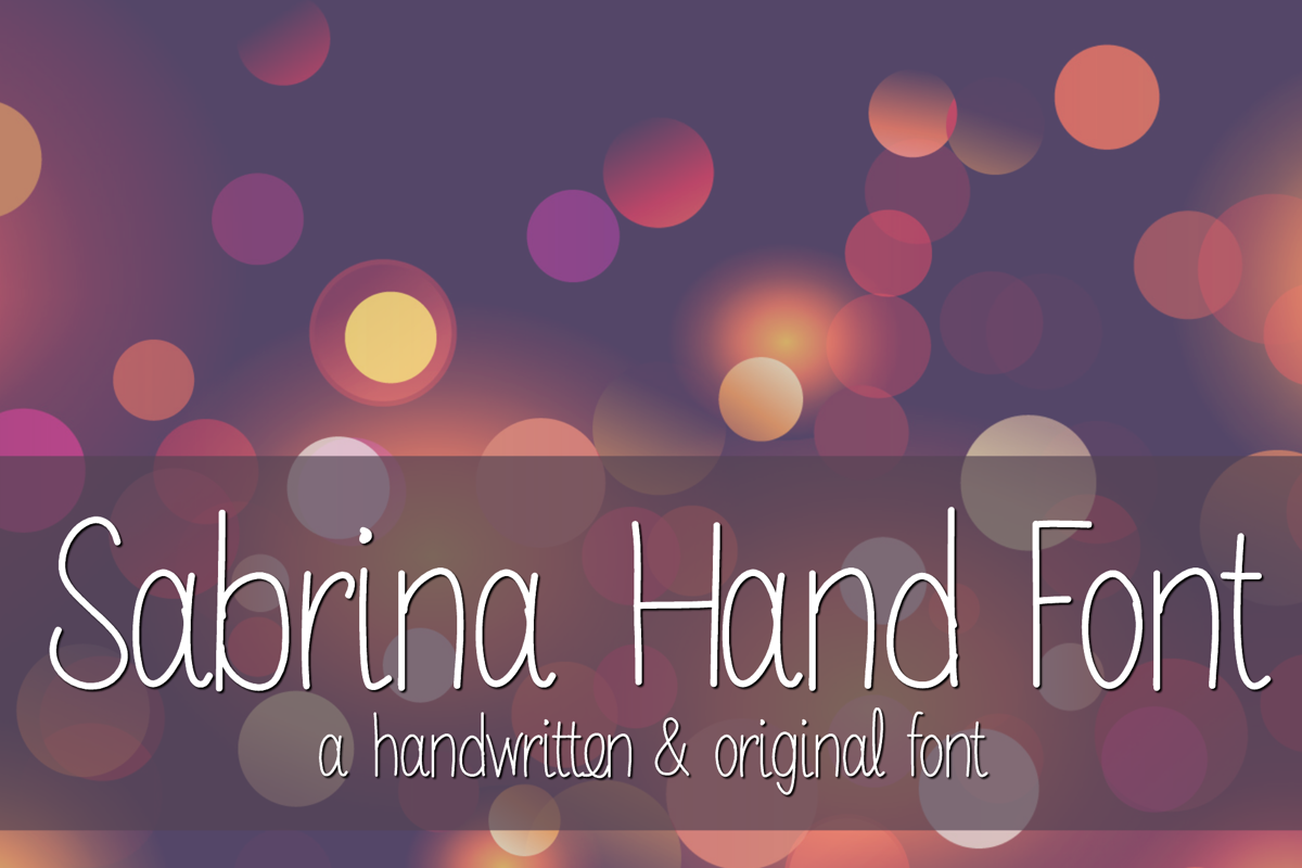 MRF Sabrina Hand Font - Free Download