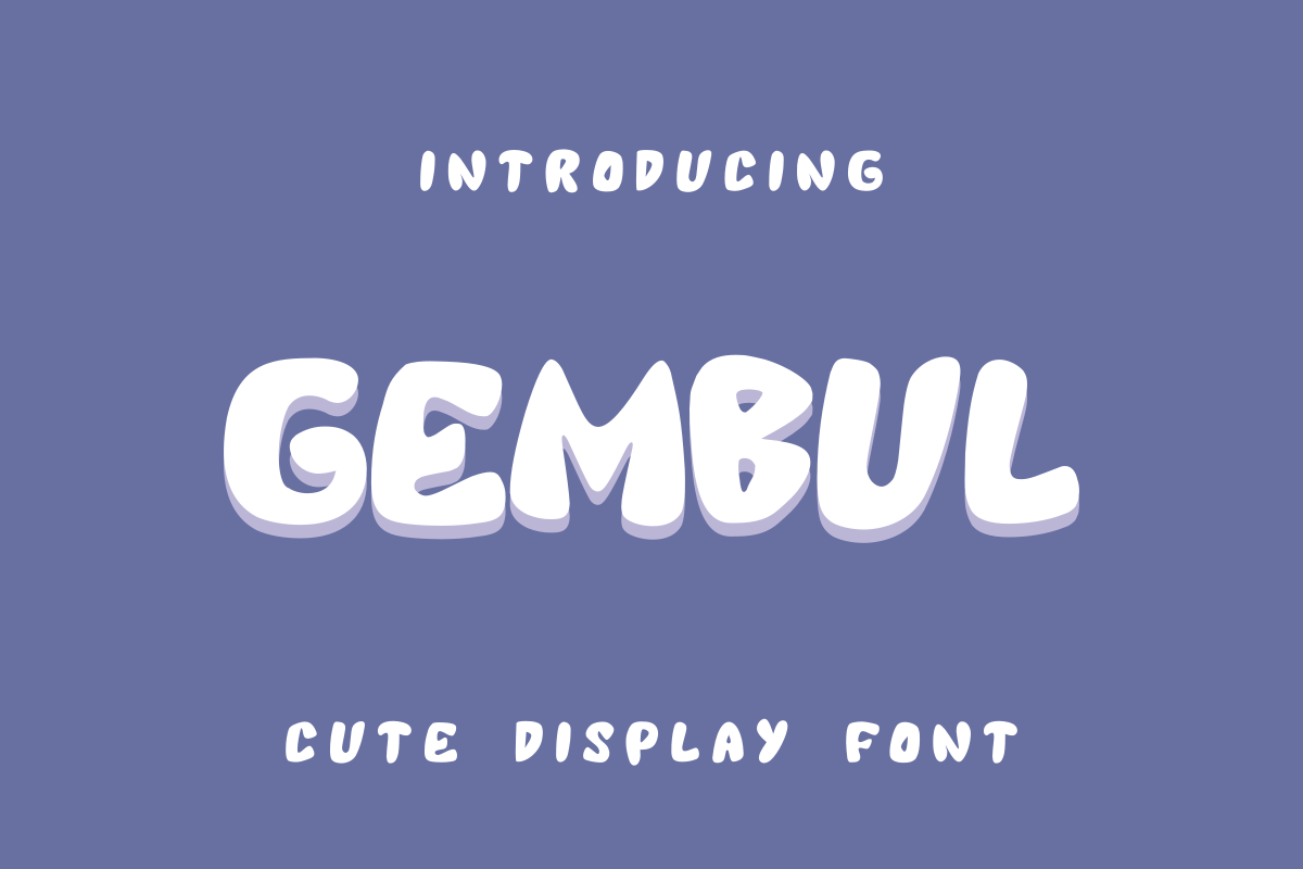 GEMBUL Font | GFRcreative | FontSpace