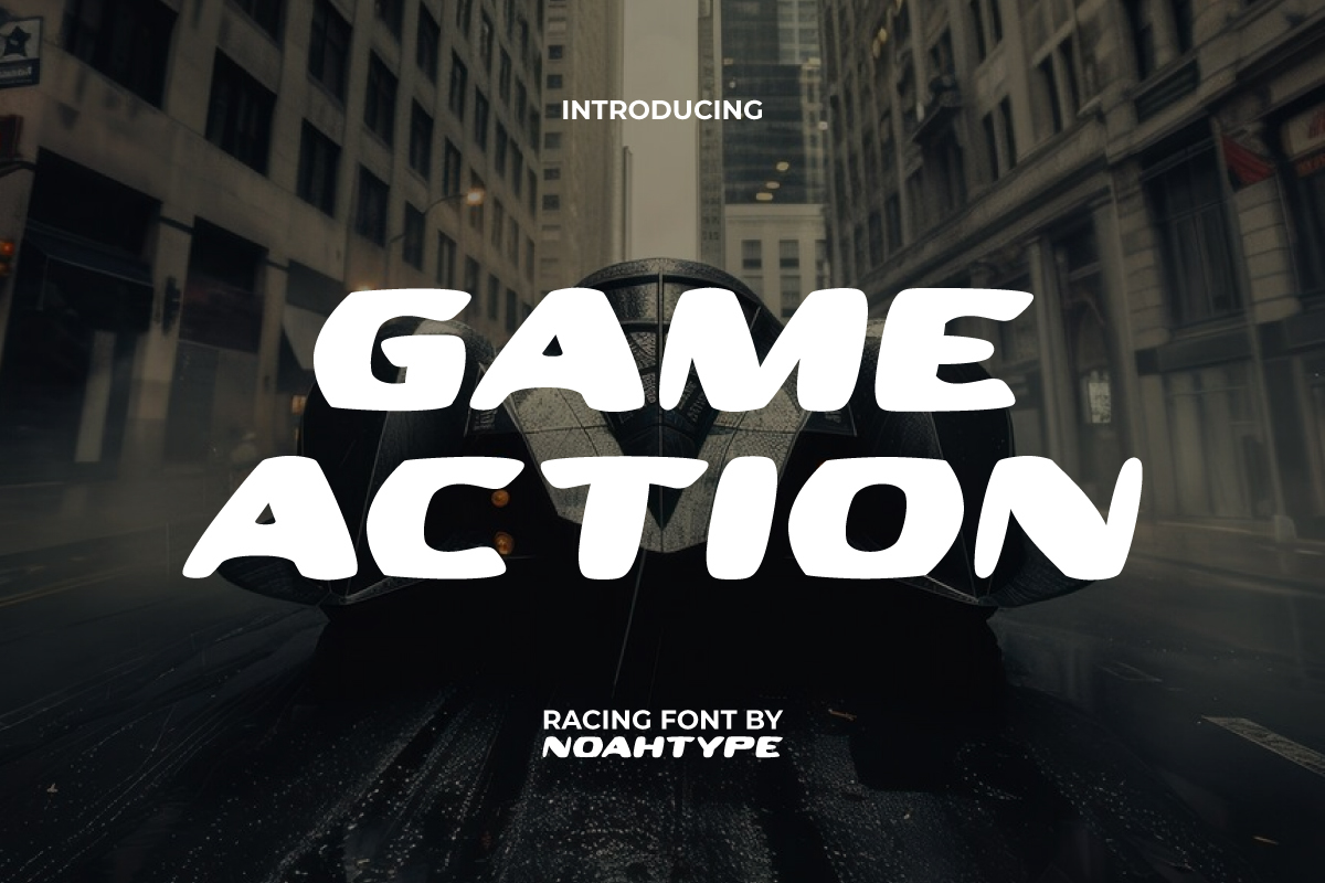 Game Action Font | noahtype | FontSpace