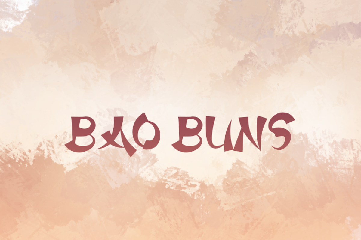 B Bao Buns Font Wepfont Fontspace