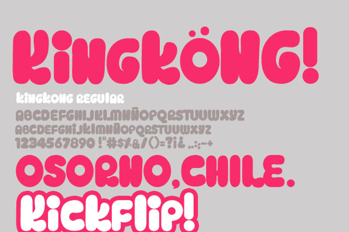 Kingköng Font | RASDESIGN | FontSpace