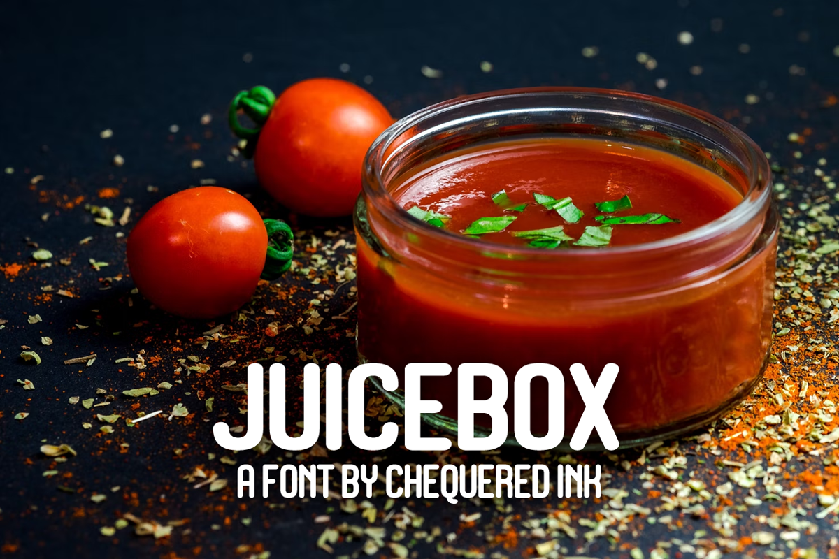 Juicebox Font | Chequered Ink | FontSpace