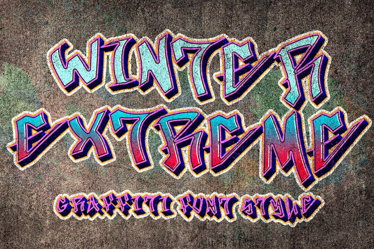 Winter Extreme Font | Yoga Letter | FontSpace