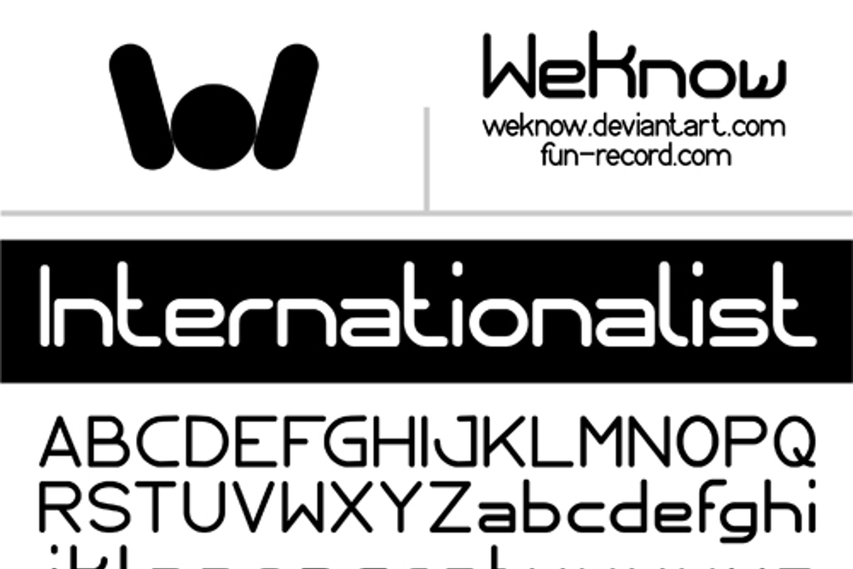 Internationalist Font | weknow | FontSpace