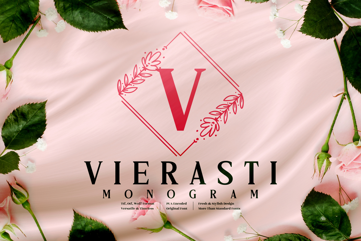 Vierasti Monogram Font | Perspectype Studio | FontSpace