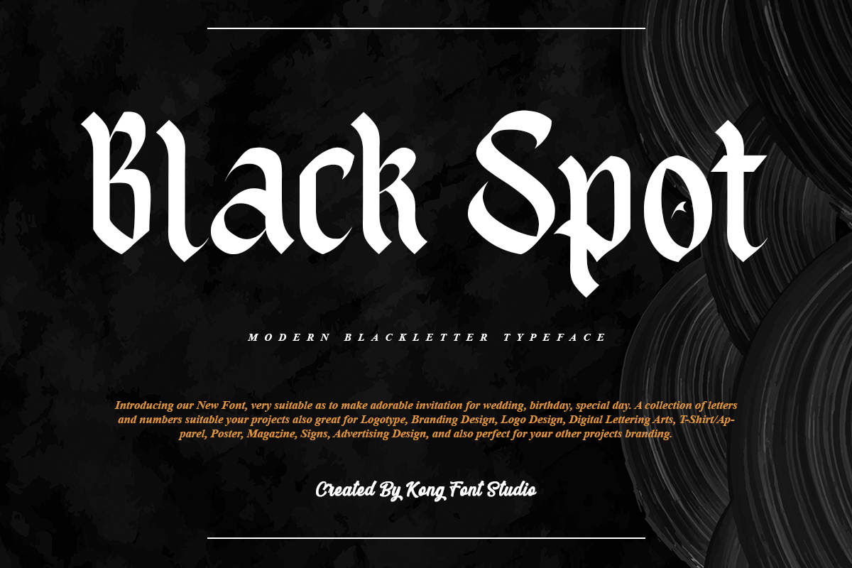 Black Spot Font - Free Download