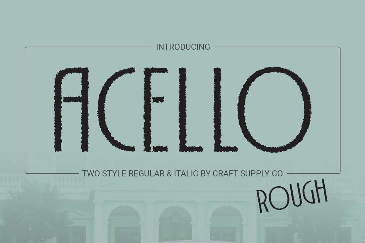 Acello Rough Font - Free Download