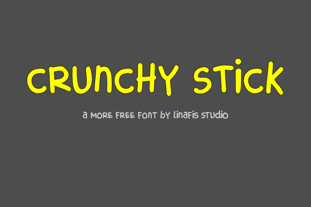 CRUNCHY STICK Font - Free Download