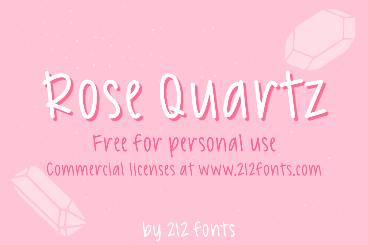 212 Rose Quartz PERSONALUSE Font - Free Download