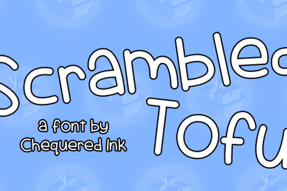Scrambled Tofu Font | Chequered Ink | FontSpace