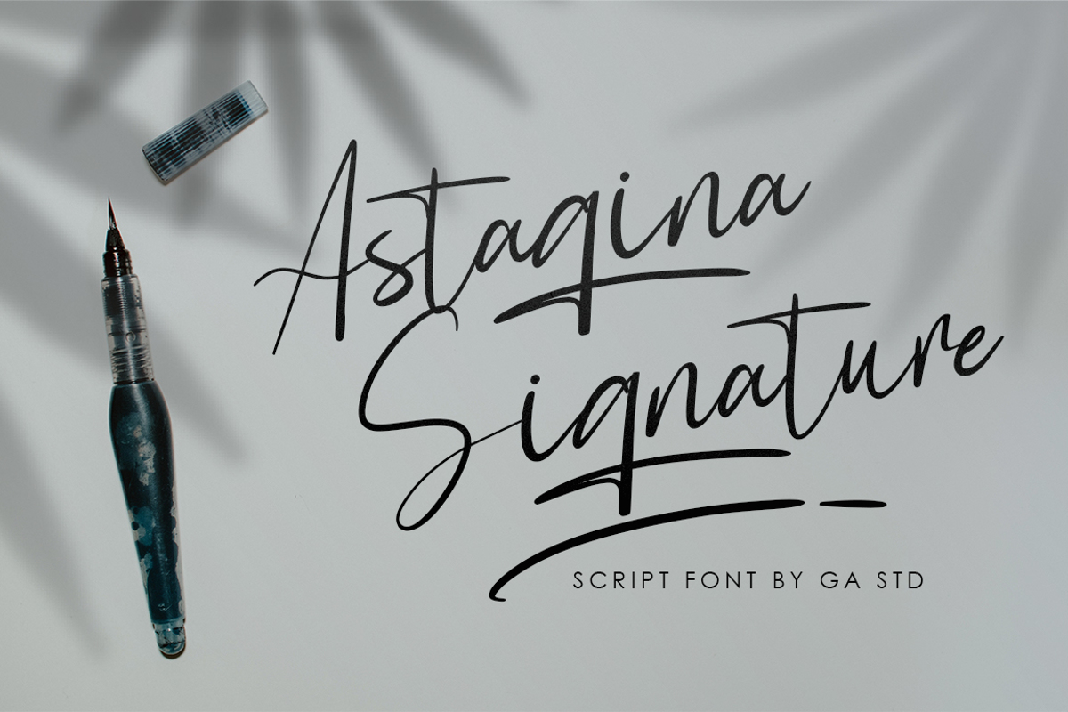 Astagina Signature Font - Free Download