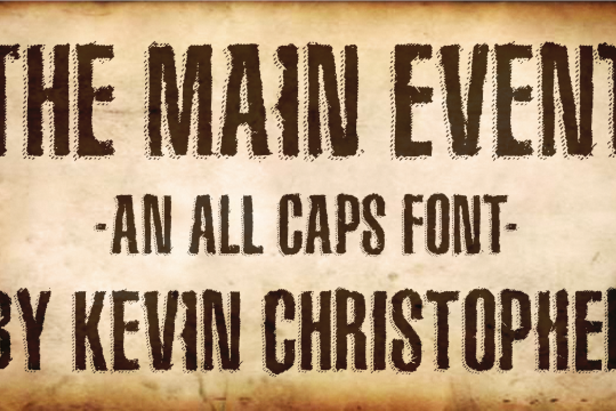 The Main Event Font | KC Fonts | FontSpace