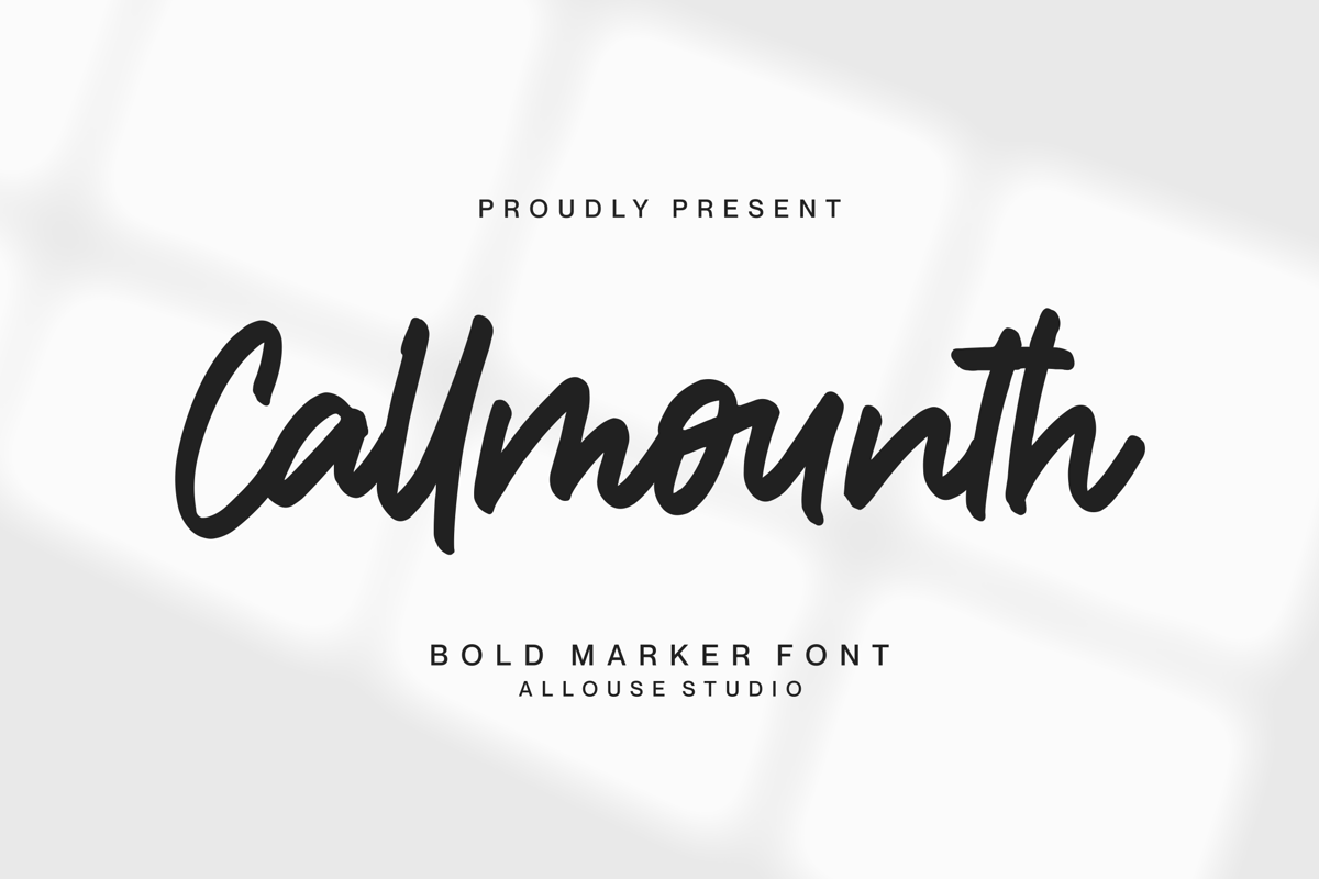 Callmounth Font | Allouse.Studio | FontSpace