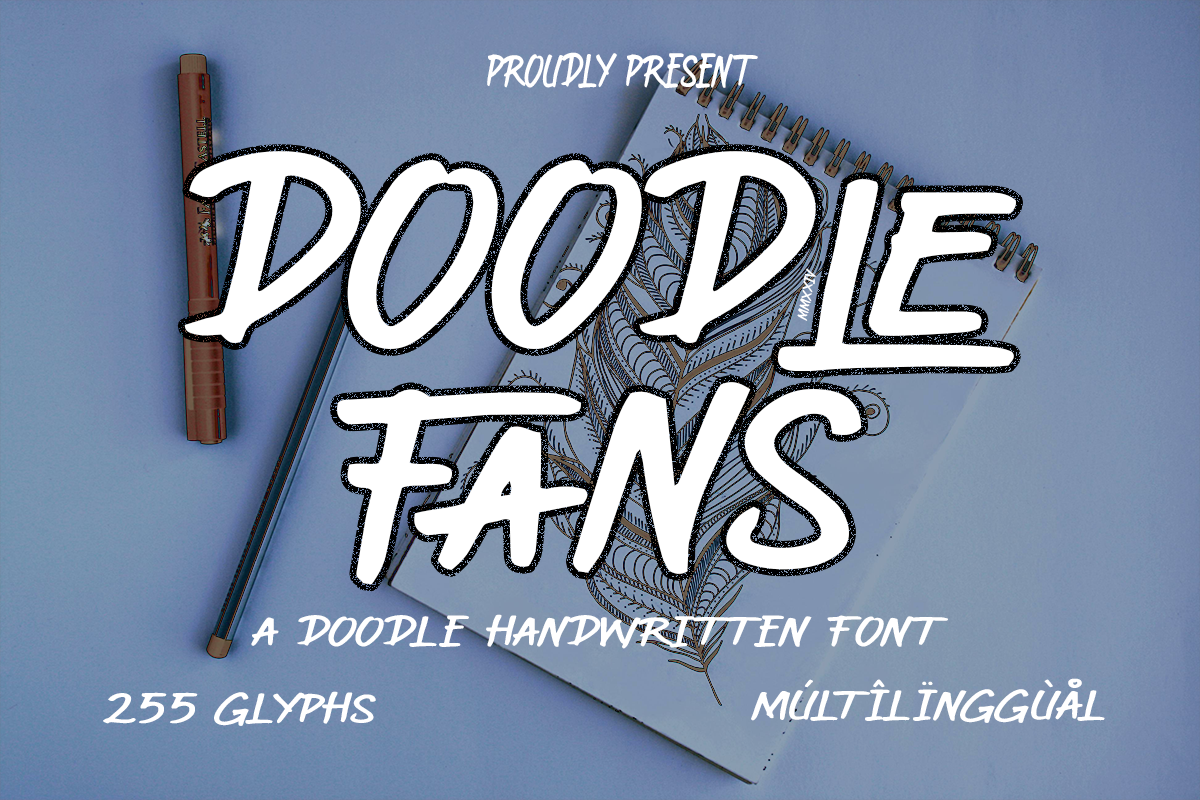DOODLE FANS Font | Studio Hello Good | FontSpace