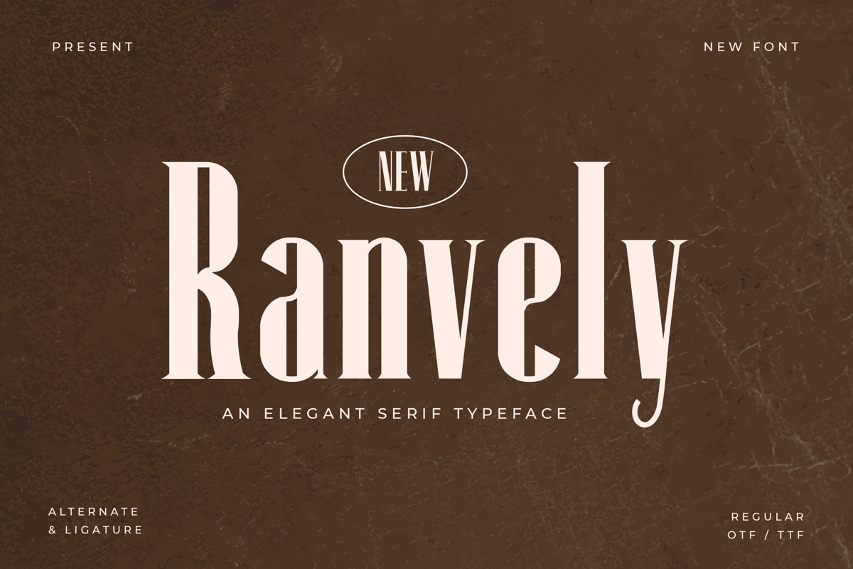 Ranvely Trial Font | typefactory | FontSpace