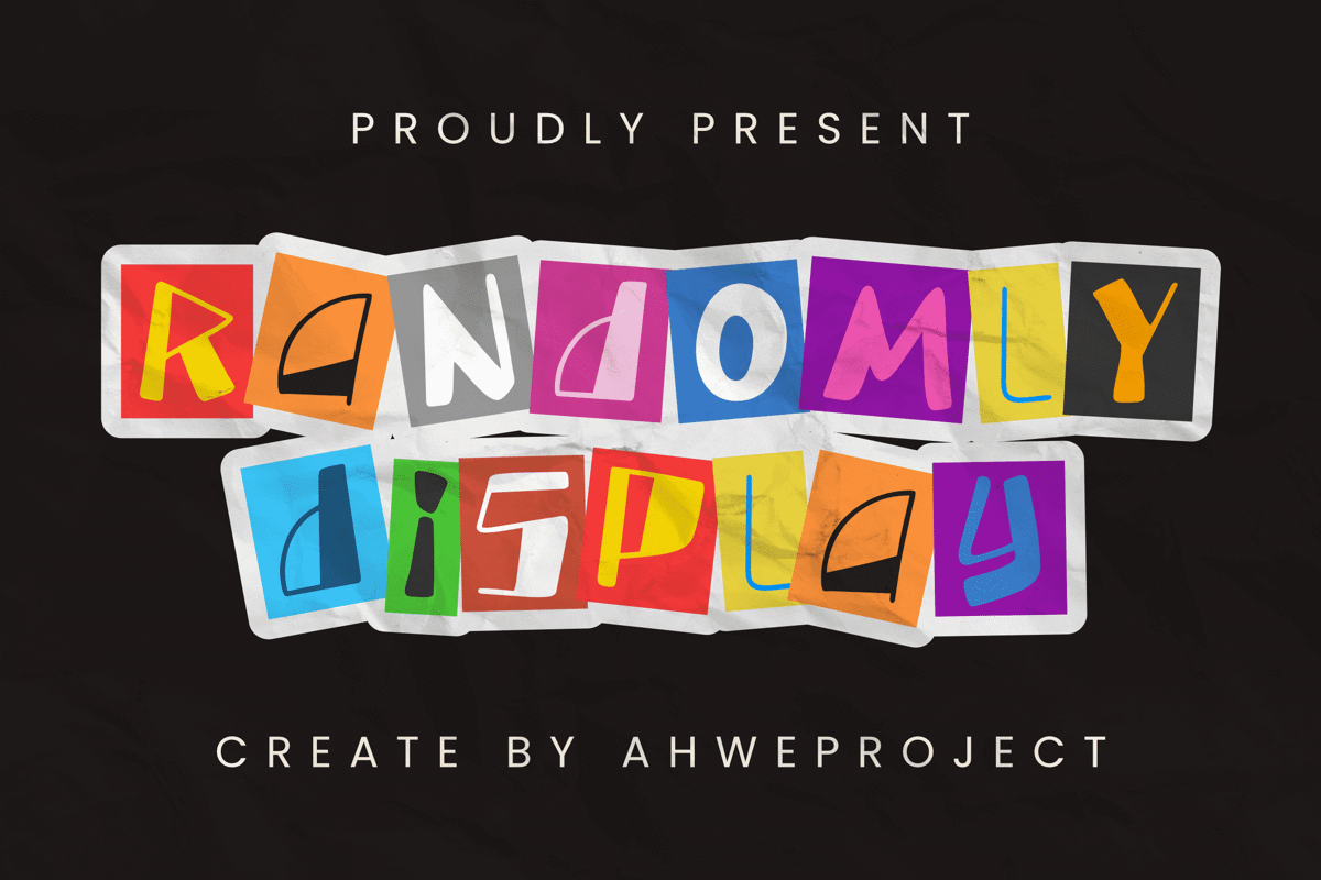 Randomly Font | ahweproject | FontSpace