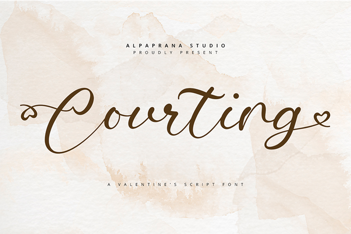 Courting Font | Alpaprana | FontSpace