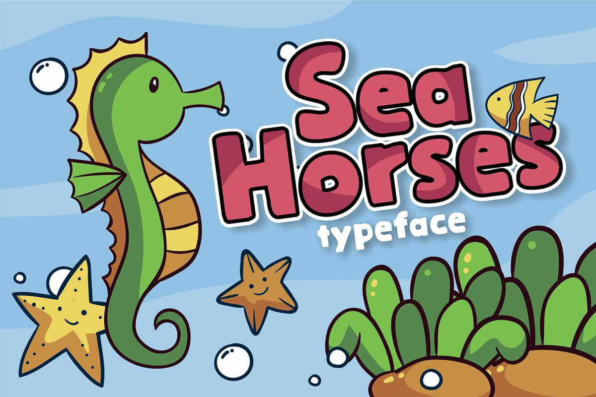 Sea Horses Font | Brithos Type | FontSpace