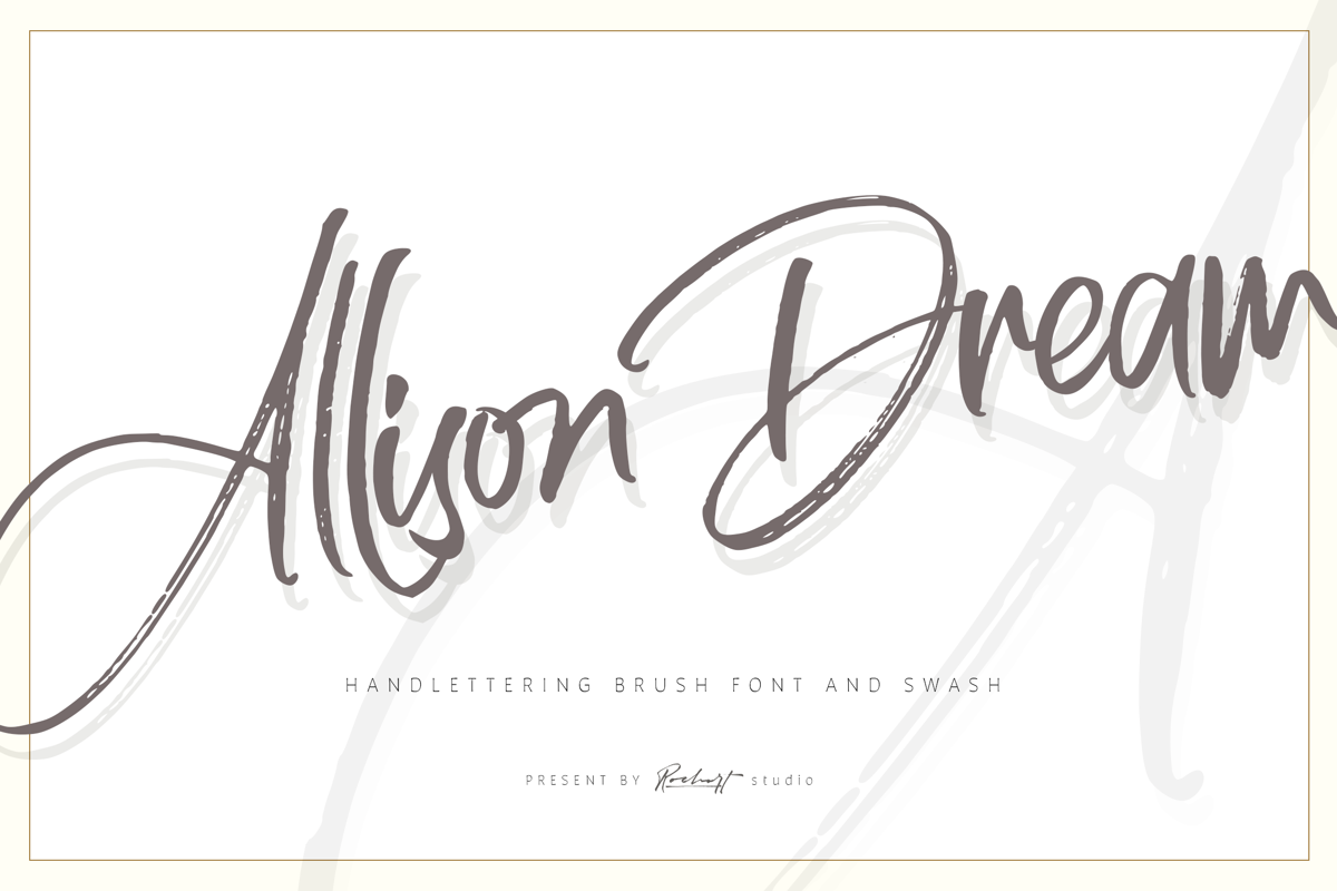 Allison Dream Font | rochart | FontSpace
