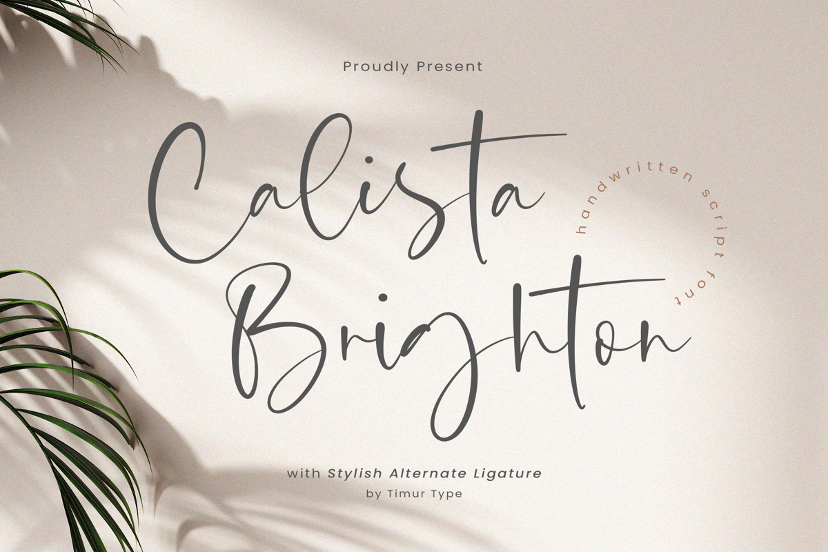 Calista Brighton Font | Timur type | FontSpace