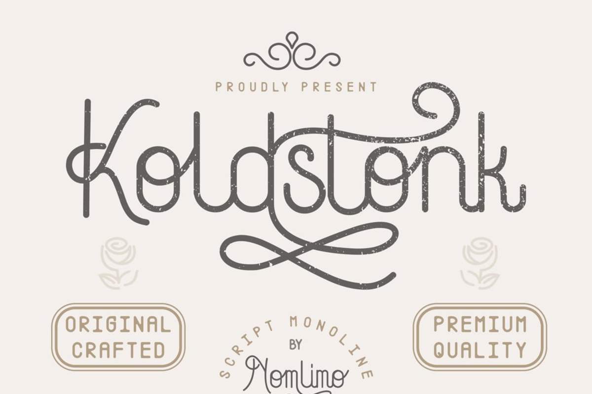 Koldstonk Font | Nomlimofont | FontSpace