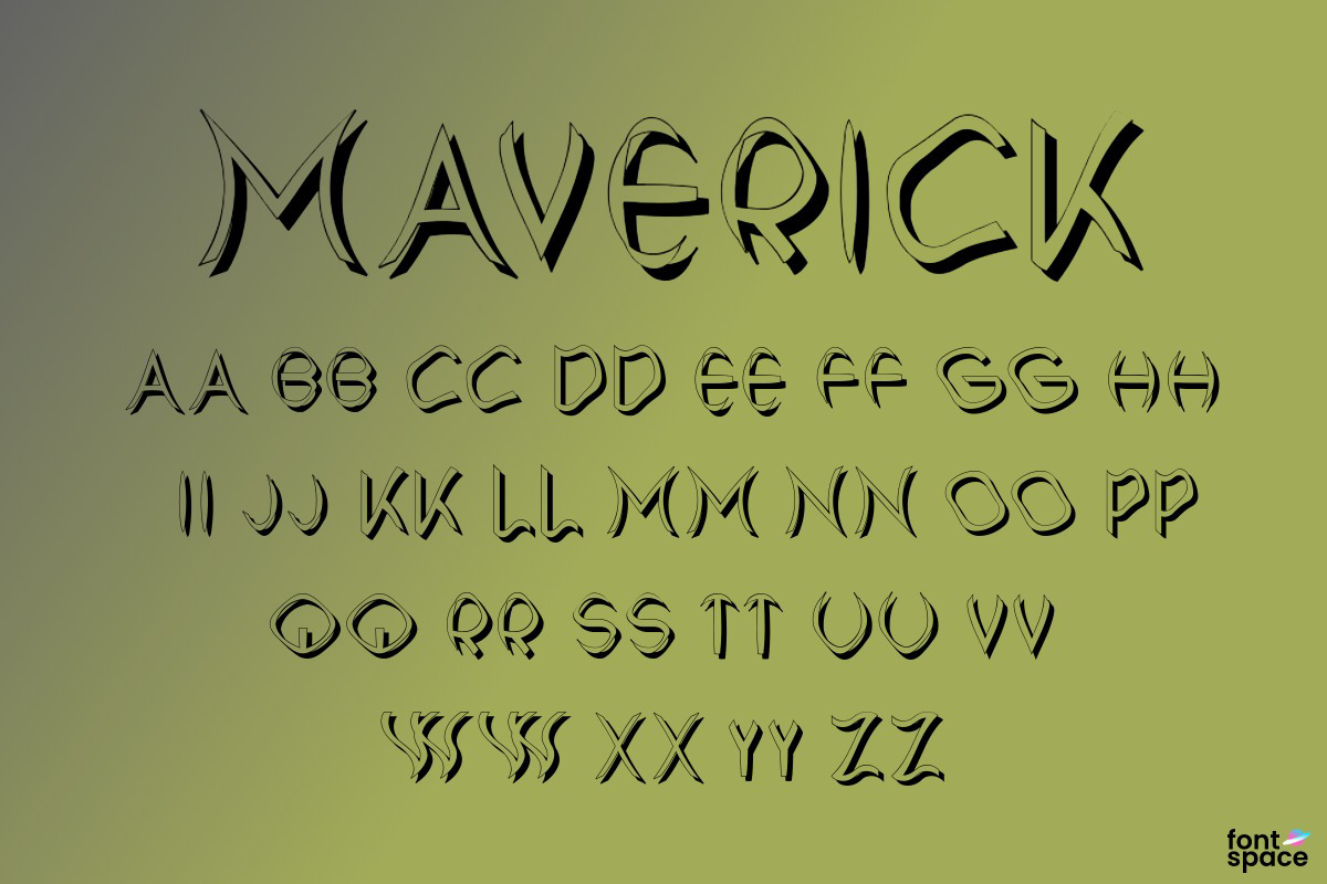 Maverick Font | Vladimir Nikolic | FontSpace