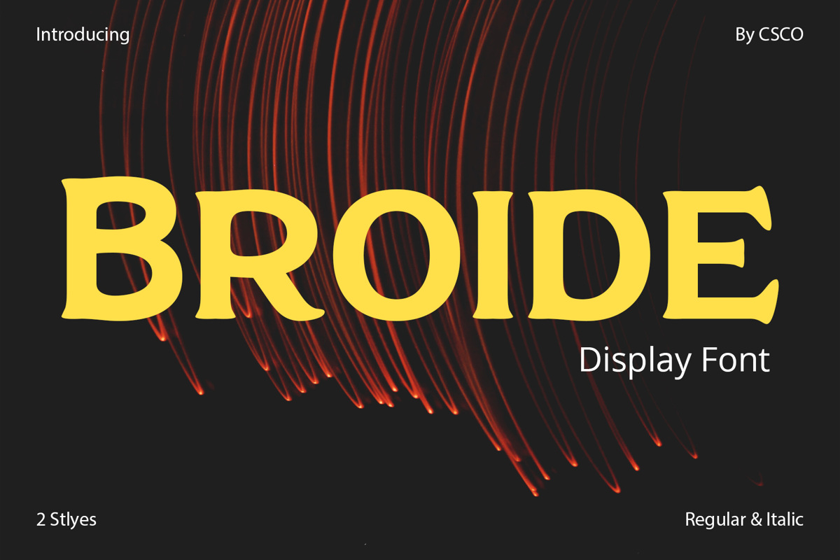 Broide Font | craftsupplyco | FontSpace