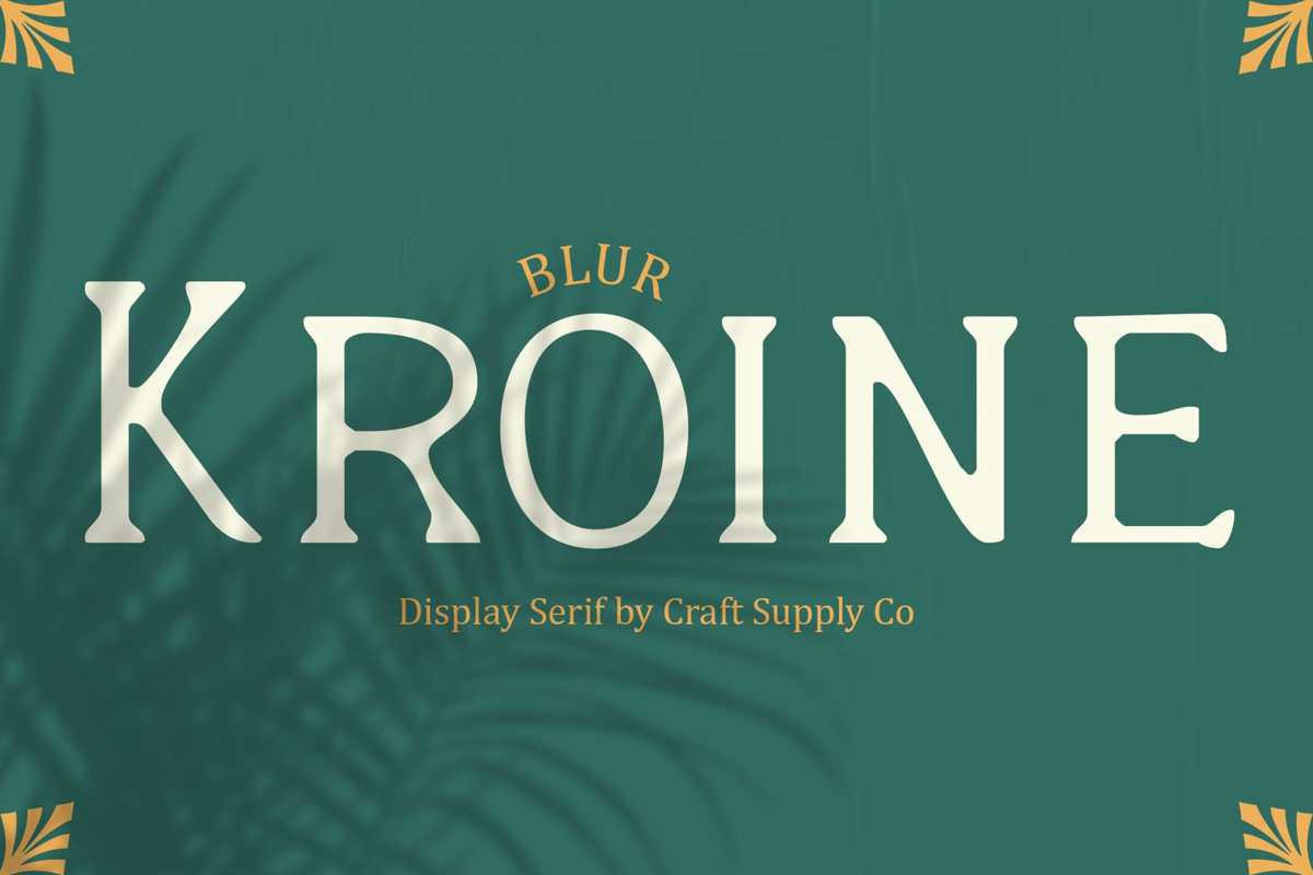 Kroine Blur Font | craftsupplyco | FontSpace
