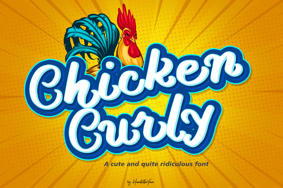 Chicken Curly Font - Free Download