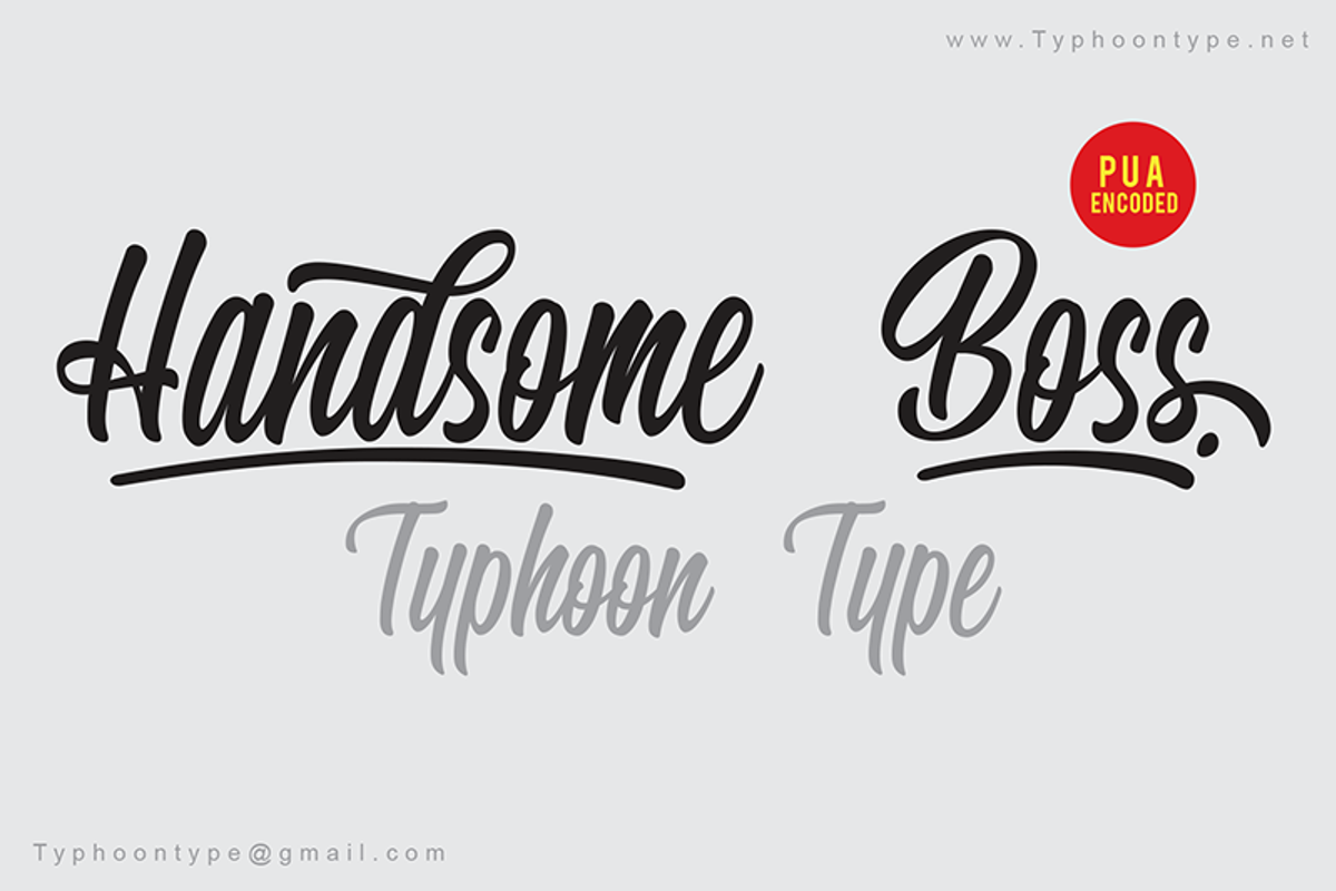 Handsome Boss Font - Free Download