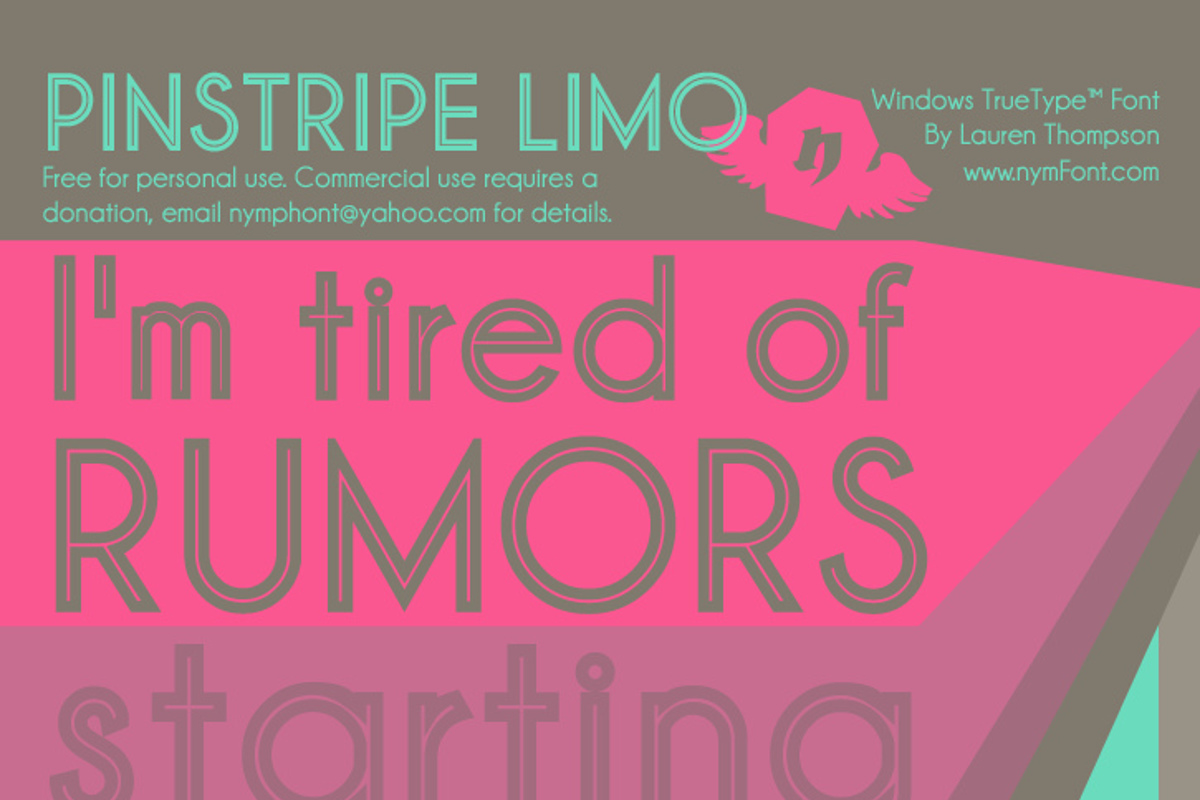Pinstripe Limo Font - Free Download